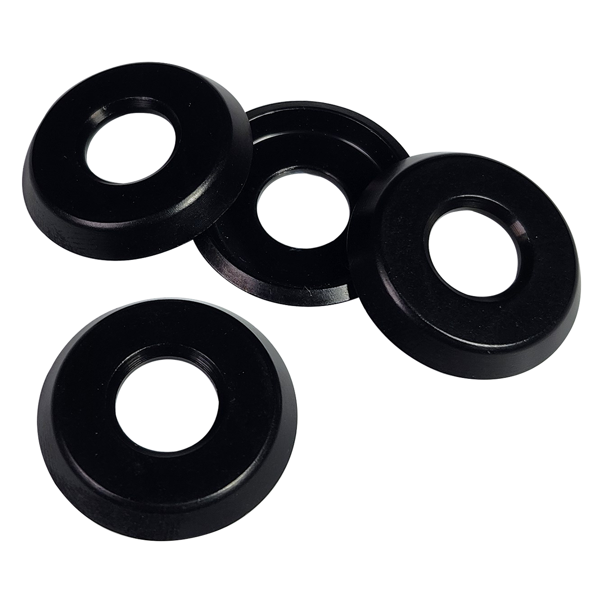 ALUMINUM BOTTOM WASHER BLACK – 4PK – Atom Skates